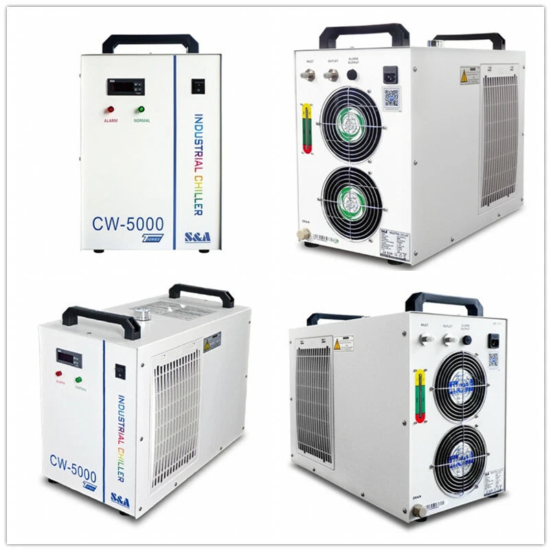 Industry Water Chiller S&A CW5000 for 80W 100W Co2 Laser engraving mac ...